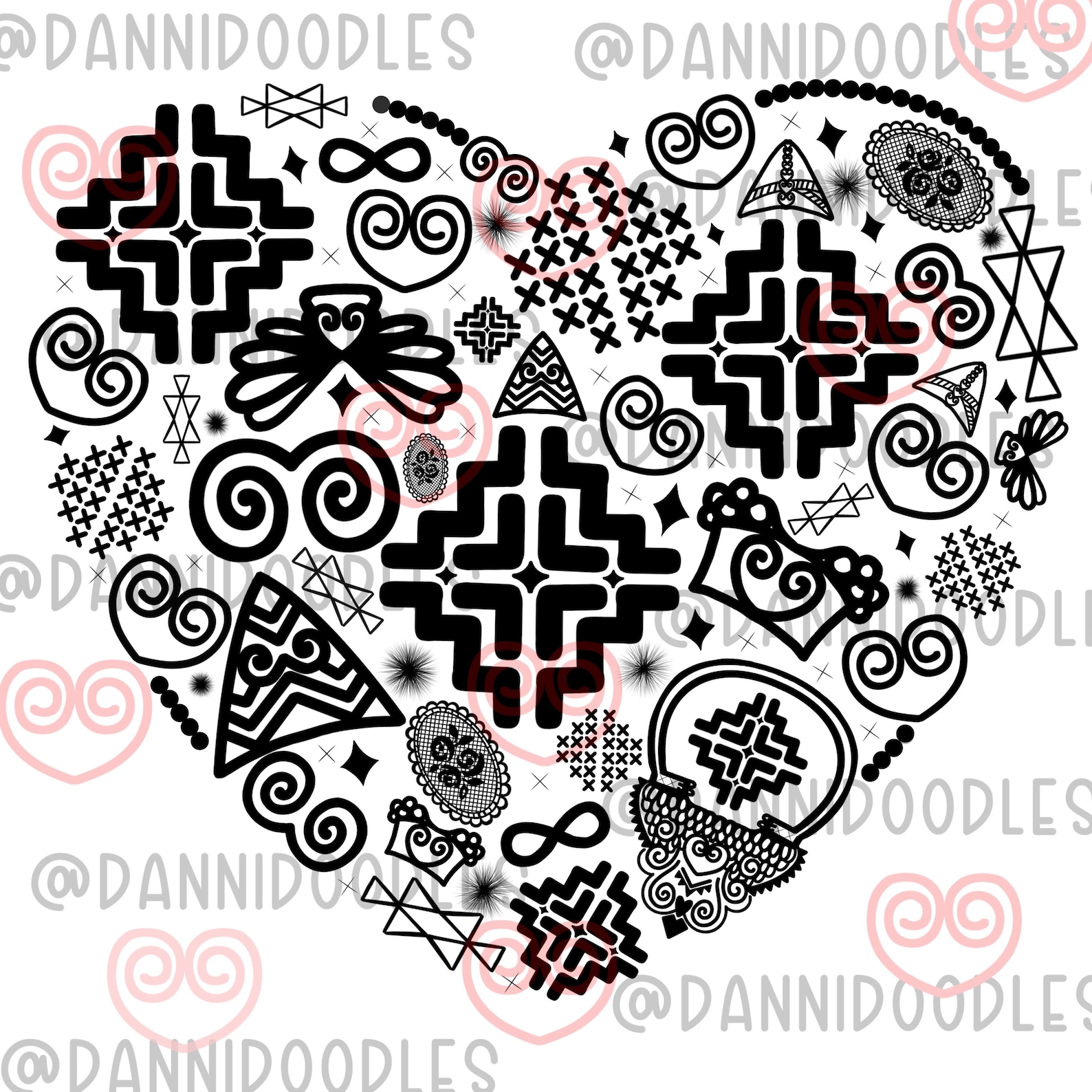 Hmong Heart, Hmong Design, Hmong Art, Hmong Digital Art - Etsy