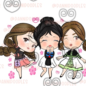 Hmong Girls Chibi Art: Hmong Design (digital Download) - Etsy