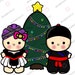 Hmong Couple Cartoon, Hmong Christmas, Christmas, Hmoob, Hmong Cartoon ...