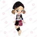 Hmong Chibi Girl Group: Doodle Art Bundle (digital Download) - Etsy