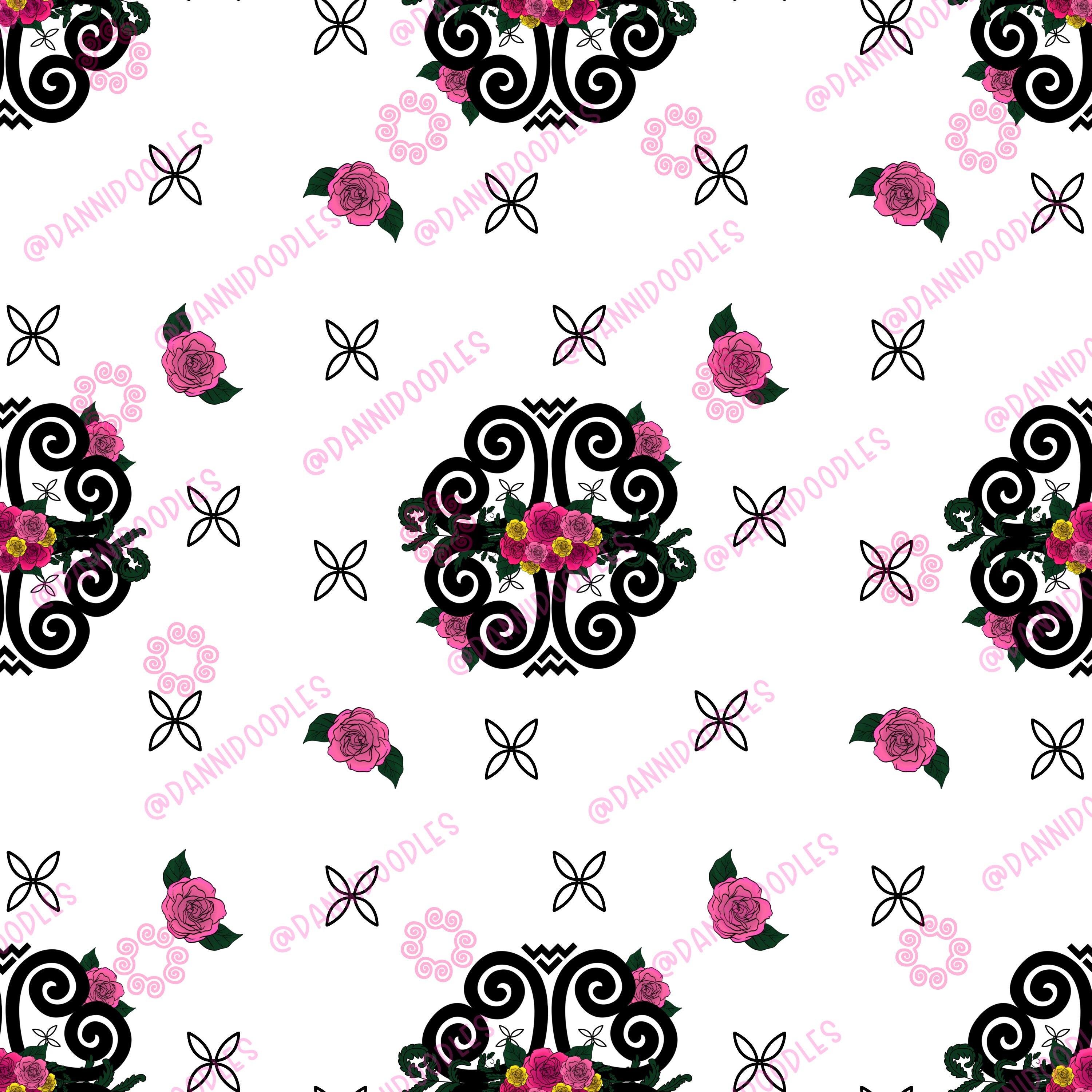 Hmong Lis Loos Pattern: Heart & Elephant Foot Design (digital Art) - Etsy