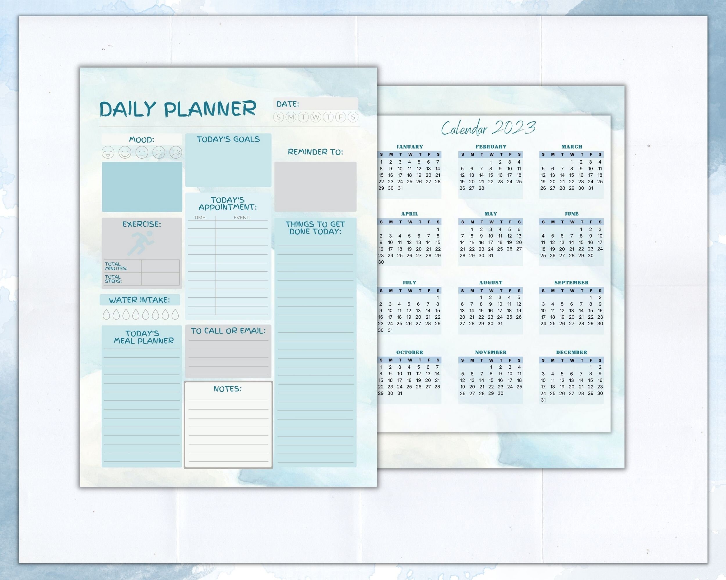 2023 Planner, Digital Planner, Printable 2023 Planner, 2023 Calendar ...