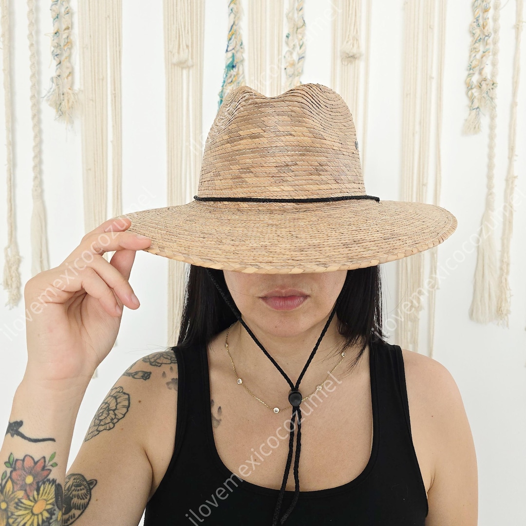Mexican Straw Hat With Adjustable Chin Cord - Etsy