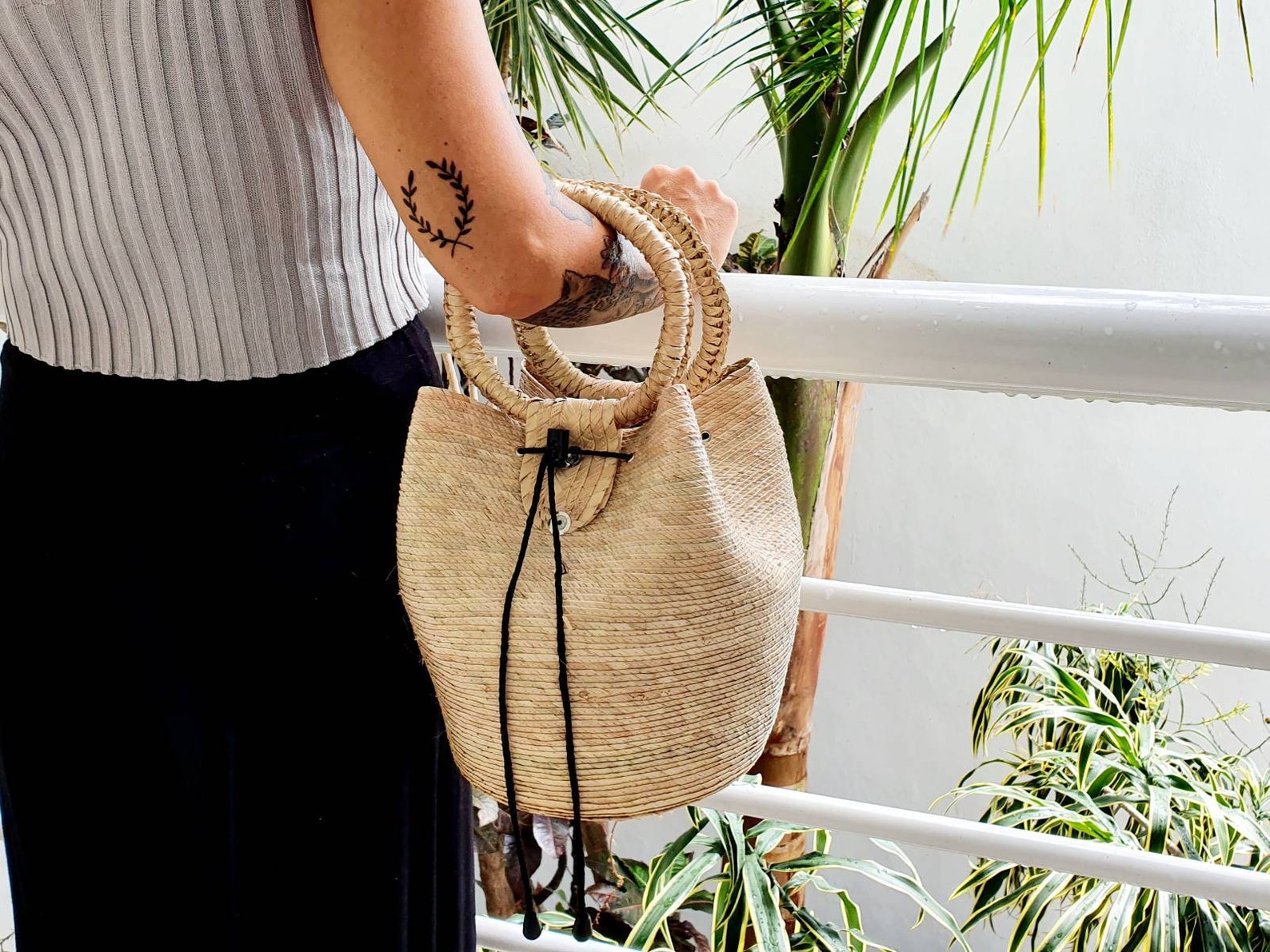 Mexican Bucket Bag / Market Straw Bag / Mexican Market Tote / | Etsy