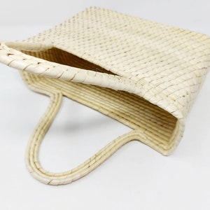 Rectangular Straw Beach Bag / Market Straw Bag / Mexican Tote Bag ...
