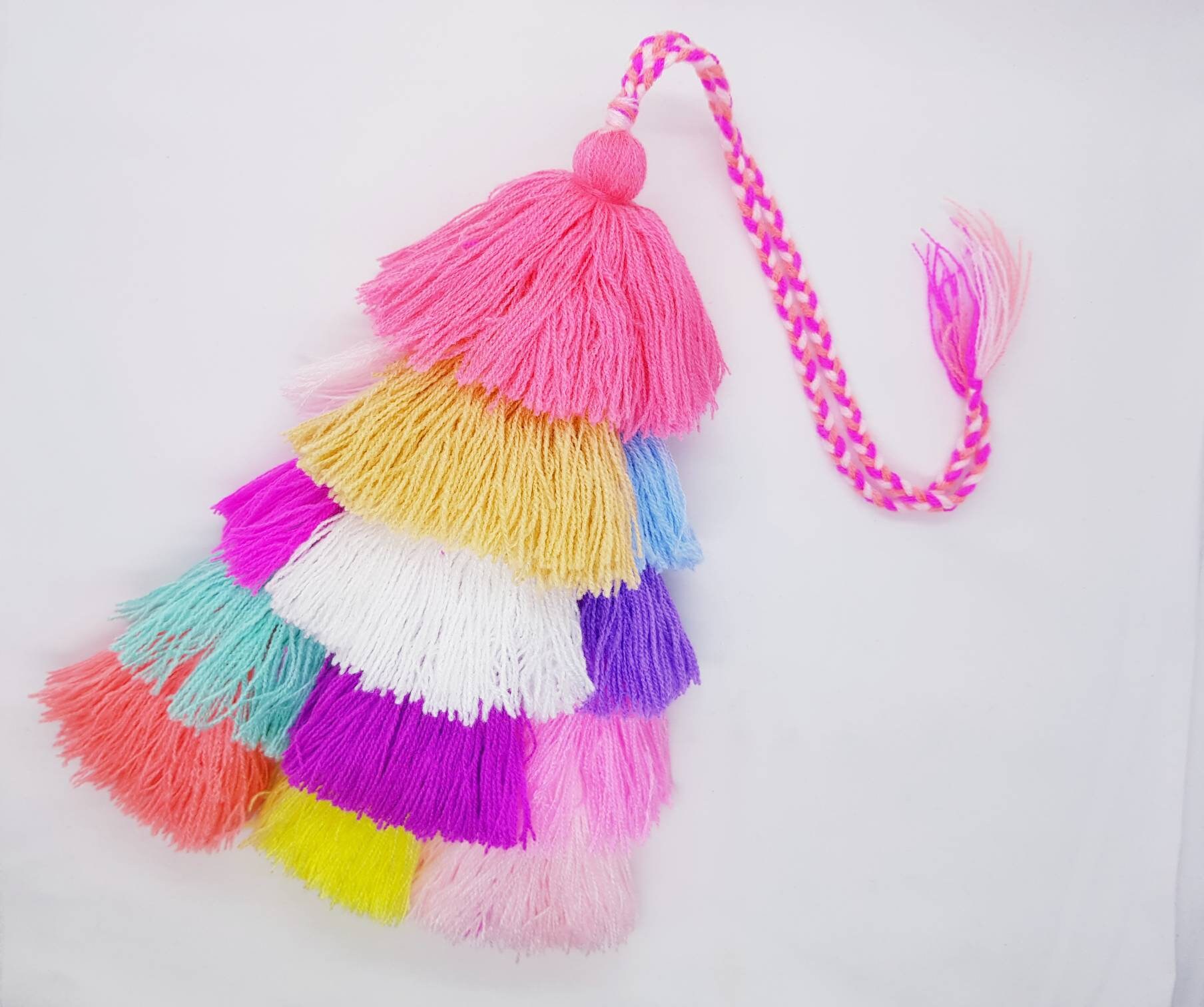 Pastel Color Large Tassels / Multi Layer Pastel Tassels - Etsy