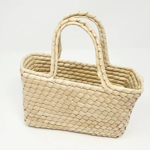 Rectangular Straw Beach Bag / Market Straw Bag / Mexican Tote Bag ...