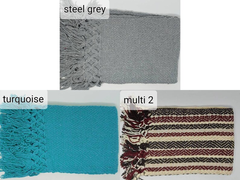 100 % Cotton Woven Rebozo Scarf / Traditional Mayan Rebozo / | Etsy