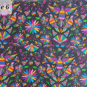 Mexican Fabric by the Yard / Mexican Otomi Fabric / Colorful - Etsy UK