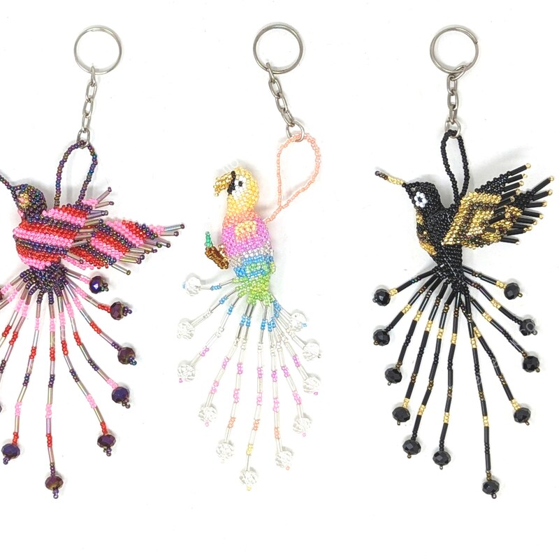 Beaded Animal Keychain - Etsy