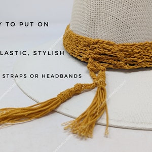 Woven Cotton Hat Band / Hatband in Bright Colors / Woven Hat Strap ...