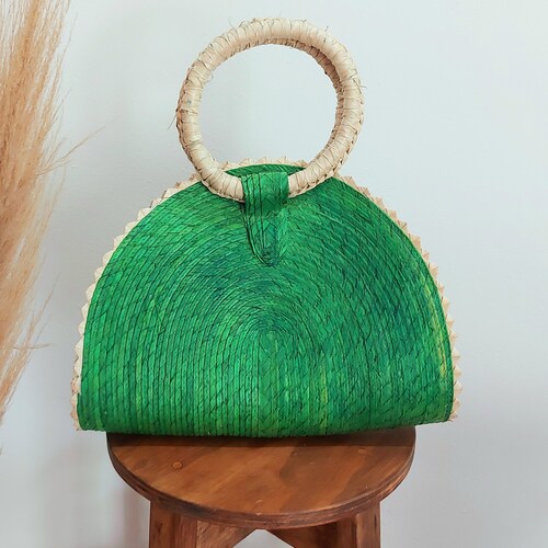 Colorful Straw Bag / Handmade Market Straw Bag / Mexican | Etsy