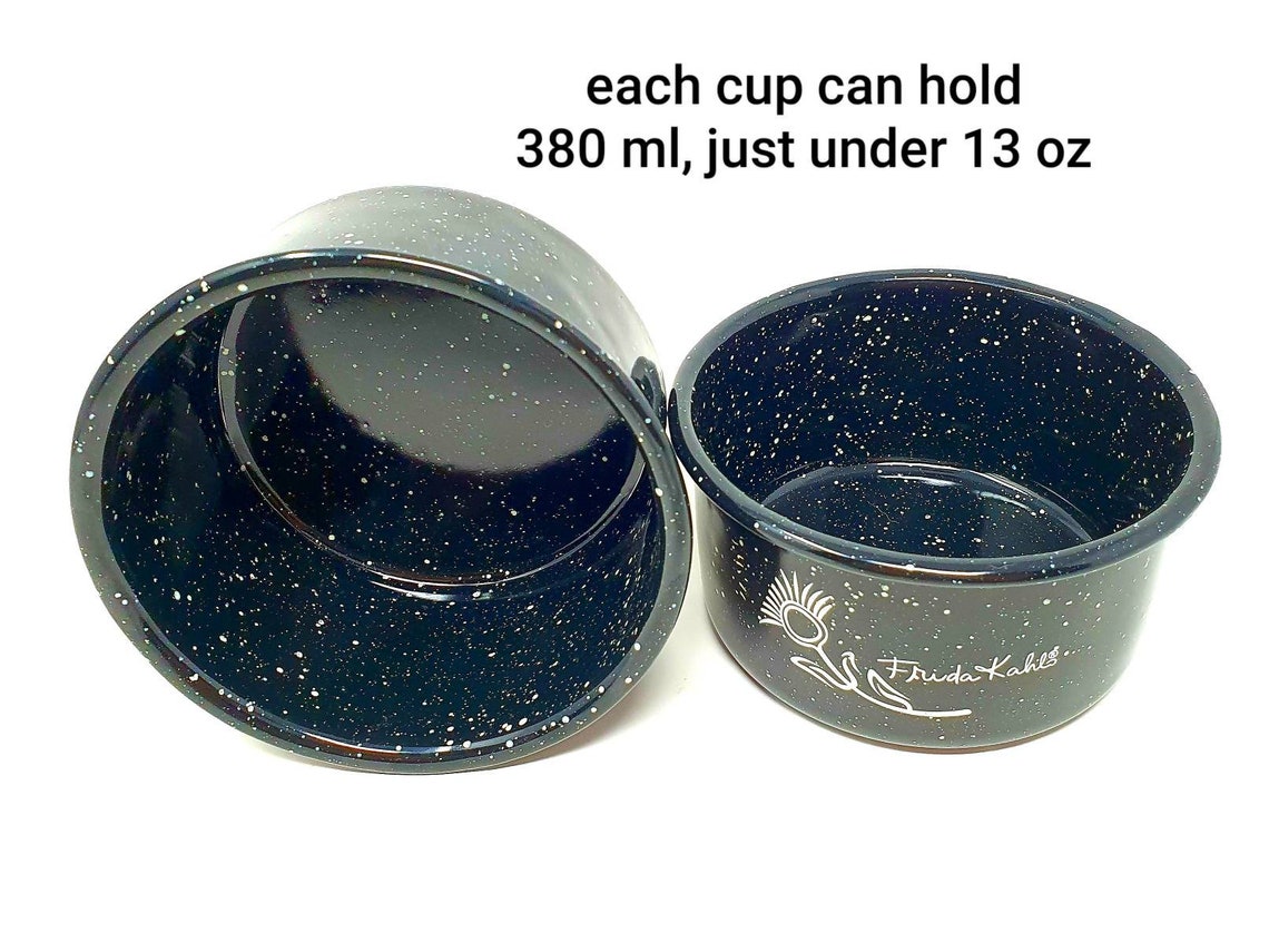 Mexican Enamel Cup Set / Cinco De Mayo Frida Mug Set / Mexican - Etsy