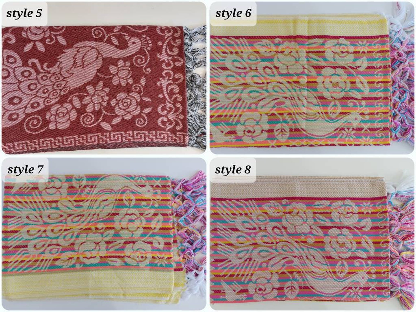 Woven Cotton Rebozo Scarf / Traditional Mayan Rebozo / Mexican - Etsy