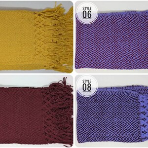 100 % Cotton Woven Rebozo Scarf / Traditional Mayan Rebozo / - Etsy