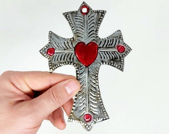 Tin Cross - Etsy