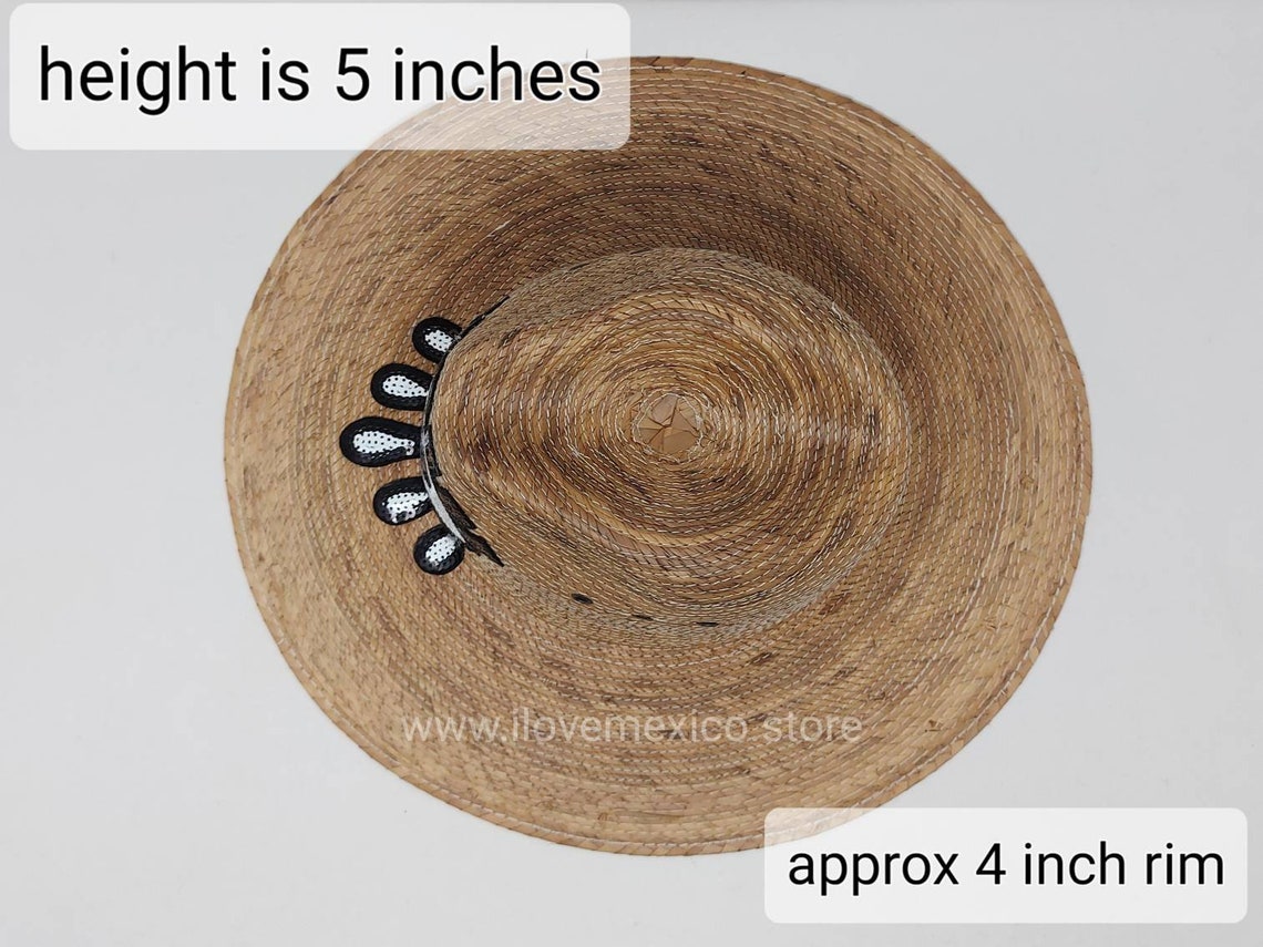 Straw Hat With Evil Eye Patch / Hand Made Summer Hat - Etsy