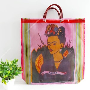 Plastic Frida Tote / Frida Mesh Bag / Mexican Tote Bag / - Etsy