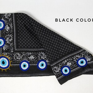 Evil Eye Bandana / Evil Eye Shawl / Mexican Bandana / - Etsy