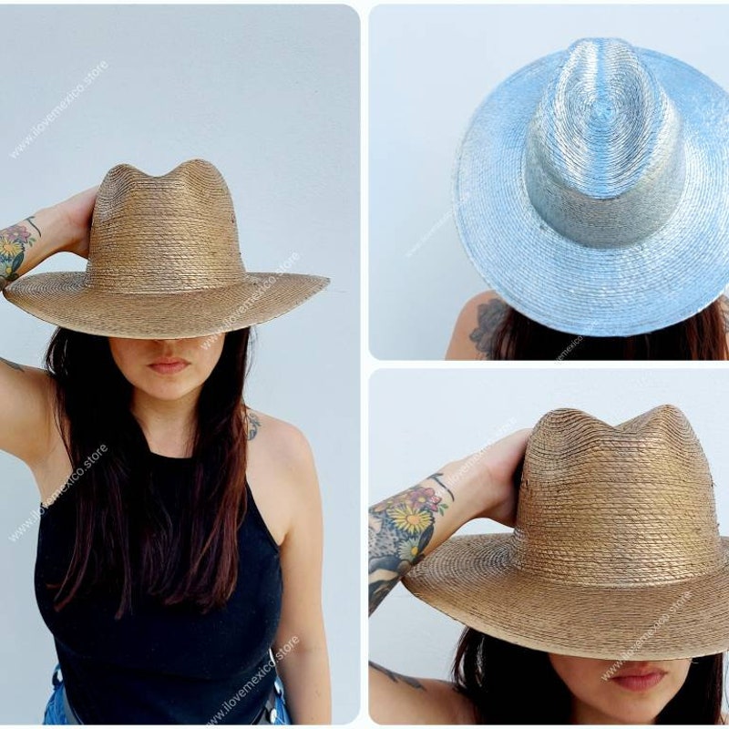Straw Hat - Etsy UK