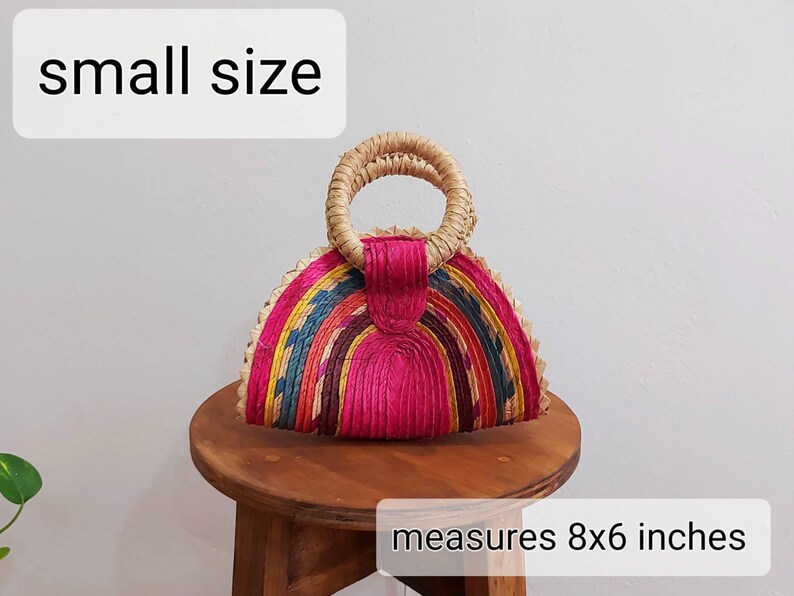 Colorful Straw Bag / Handmade Market Straw Bag / Mexican | Etsy