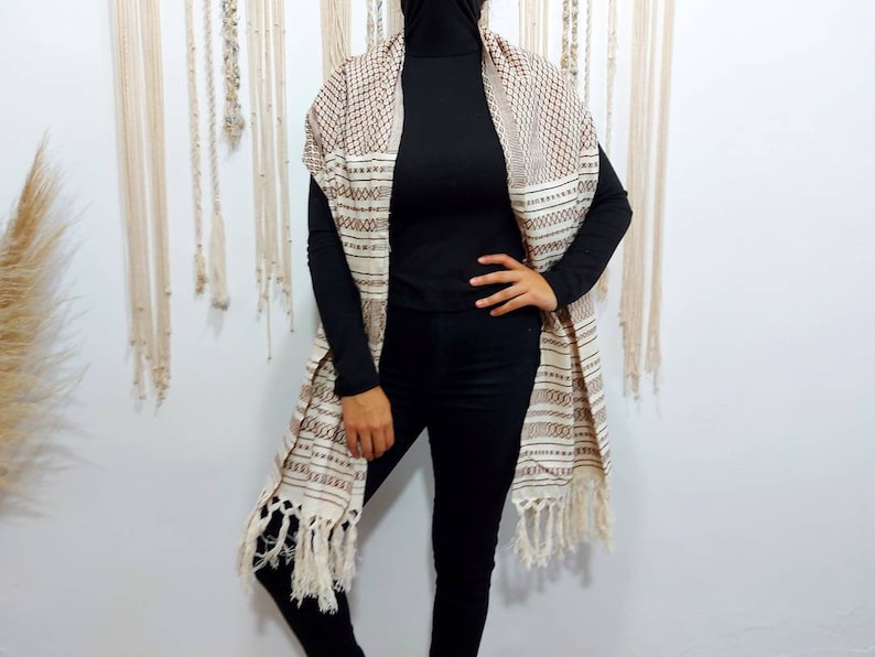 Woven Cotton Rebozo Scarf / Traditional Mayan Rebozo / Mexican - Etsy