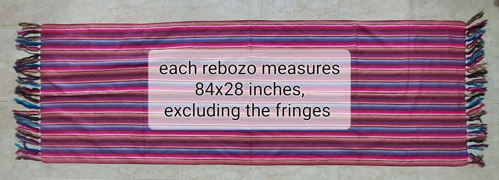 Mexican Serape Rebozo Scarf / Traditional Woven Fabric Rebozo | Etsy