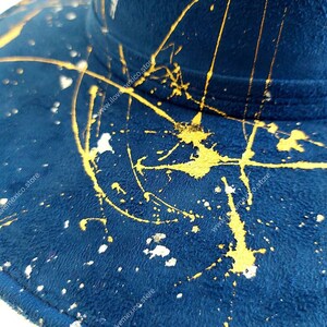 Splash Painted Suede Hat / Hand Painted Hat / Mexican Suede Hat - Etsy