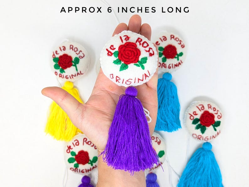 Embroidered Mazapan Tassels From Mexico / Mexican Candy Tassels / Dulce ...