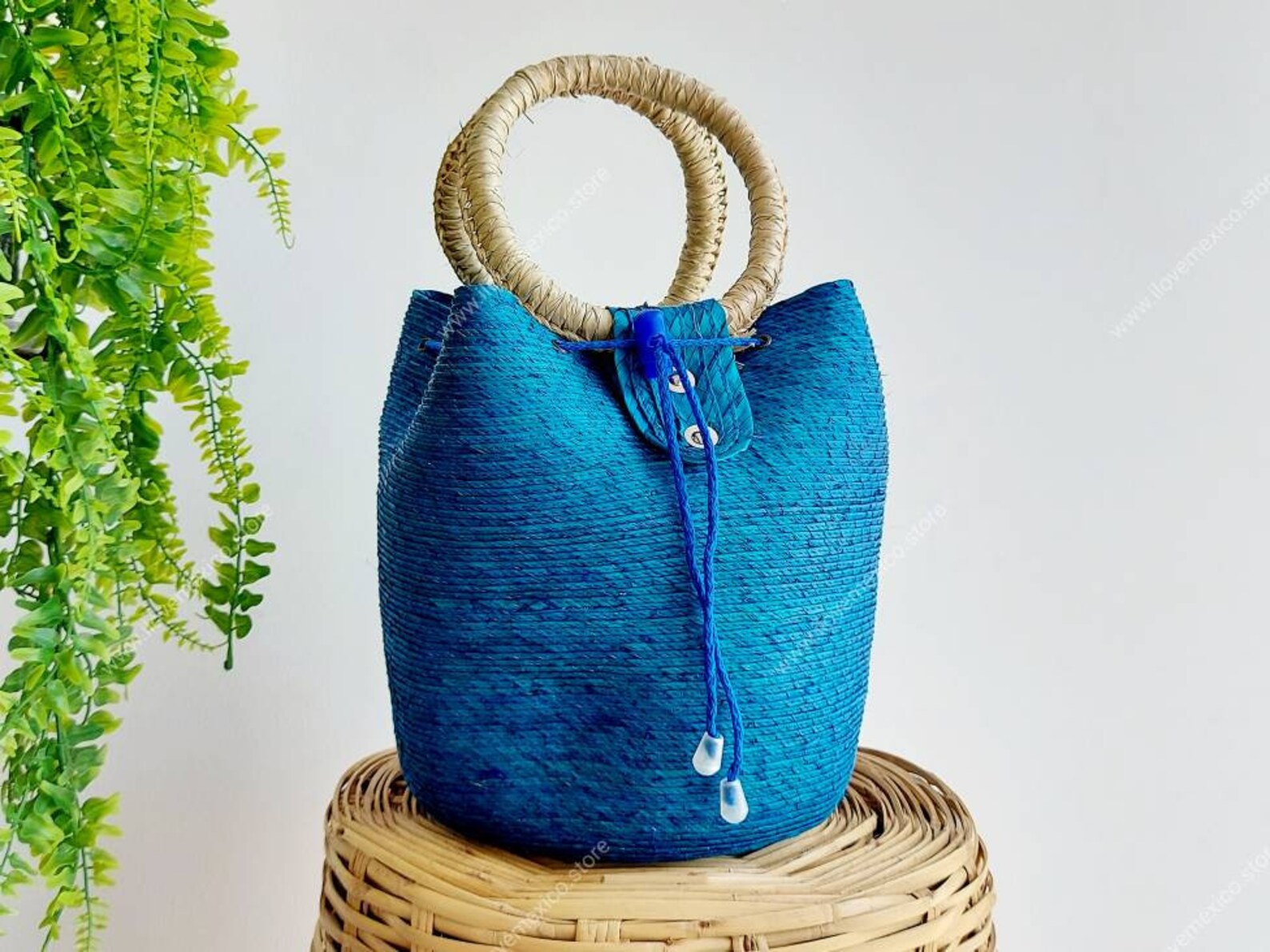 Mexican Bucket Bag / Market Straw Bag / Mexican Market Tote / - Etsy