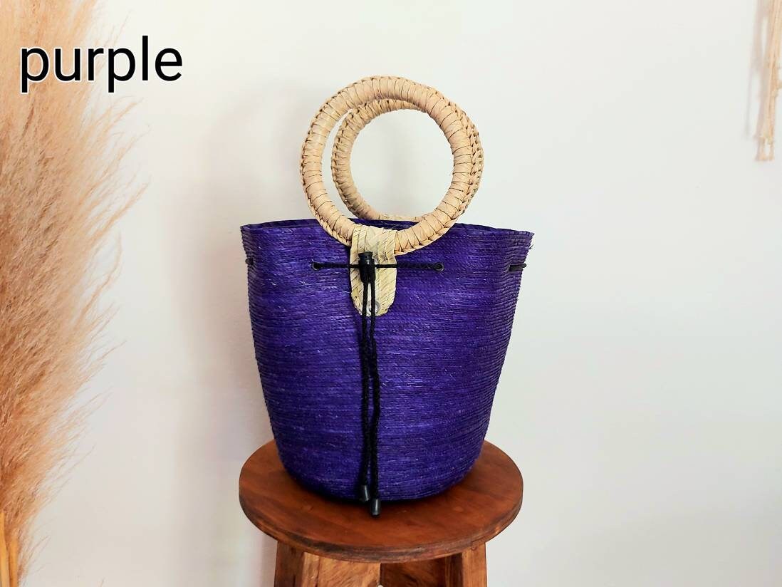 Mexican Bucket Bag / Market Straw Bag / Mexican Market Tote / | Etsy