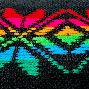 Colorful Woven Mexican Fabric by the Yard - Etsy