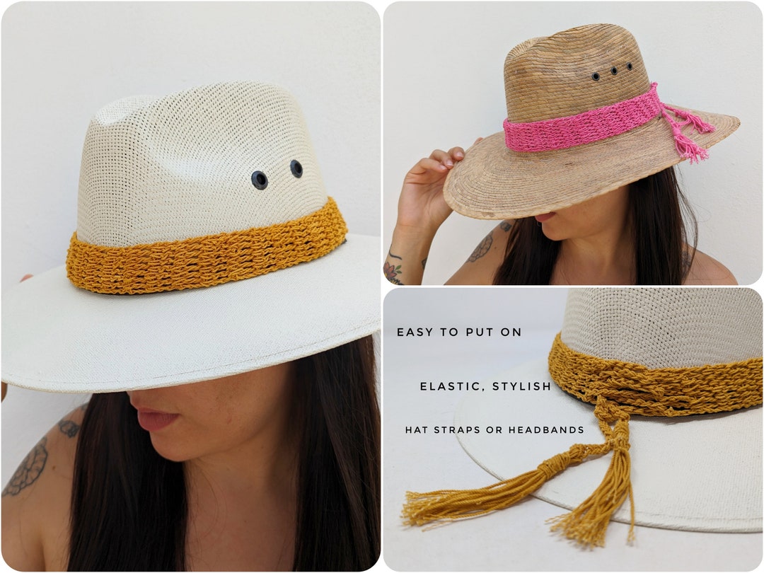 Woven Cotton Hat Band / Hatband in Bright Colors / Woven Hat Strap ...
