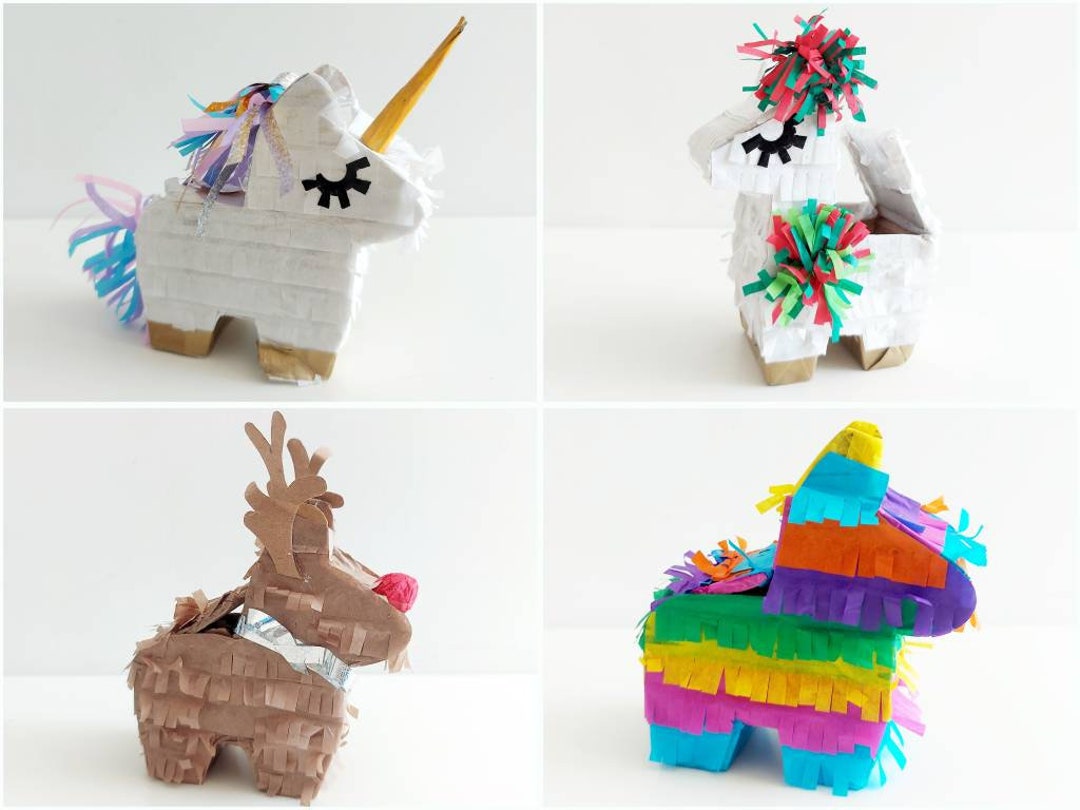 Mexican Mini Pinata Ornaments / Donkey Pinata / Burrito Pinata Ornament ...