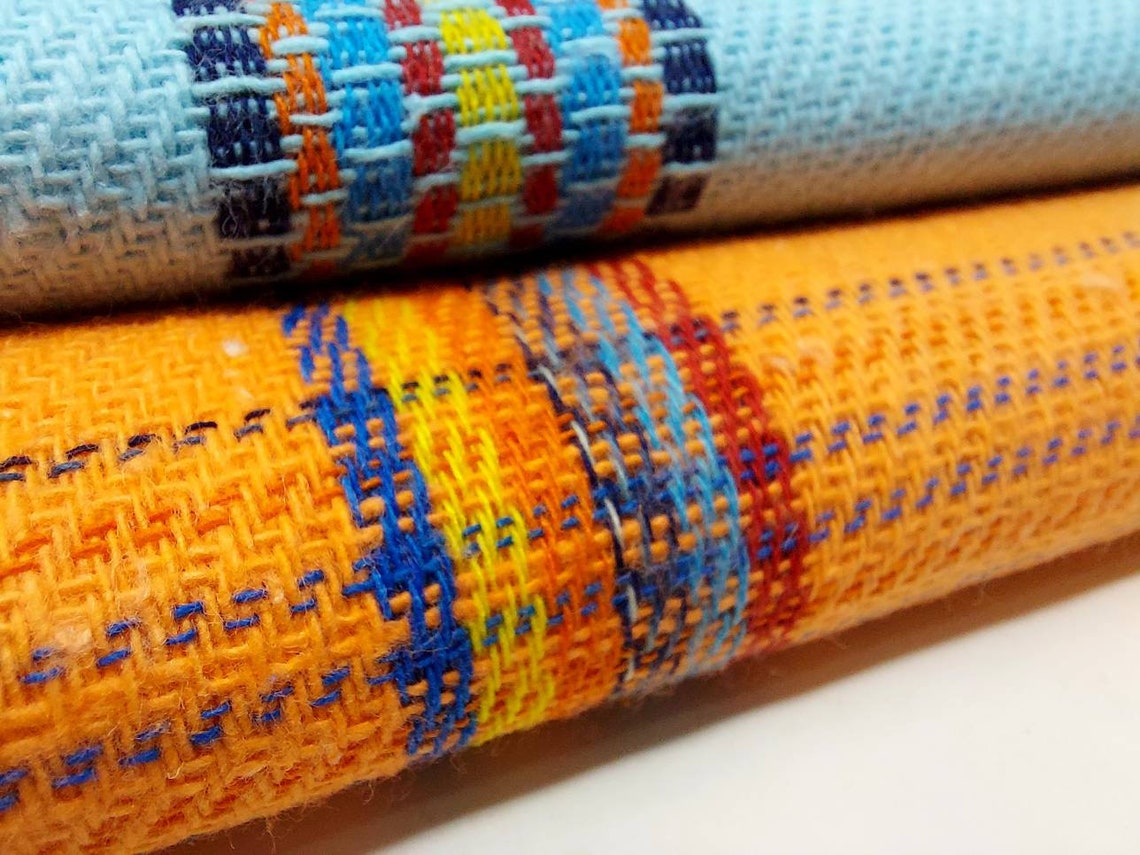 Mexican Fabric by the Yard / Mexican Jerga Fabric - Etsy