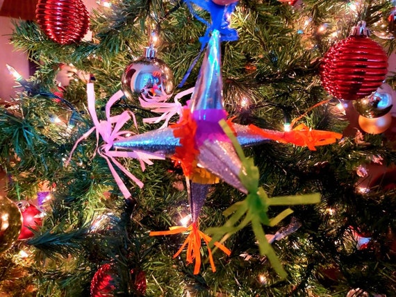 Mexican Star Pinata Christmas Tree Ornaments /mexican Fiesta - Etsy