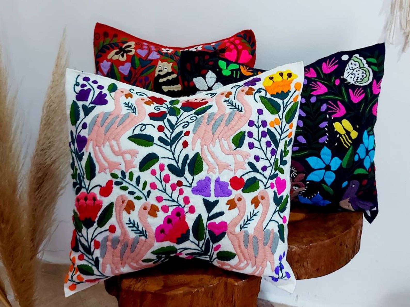 Mexican Pillow Cases / Embroidered Pillow Case / Colorful - Etsy