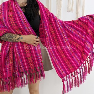 Mexican woven rebozo scarf / Traditional woven fabric rebozo / Mexican ...