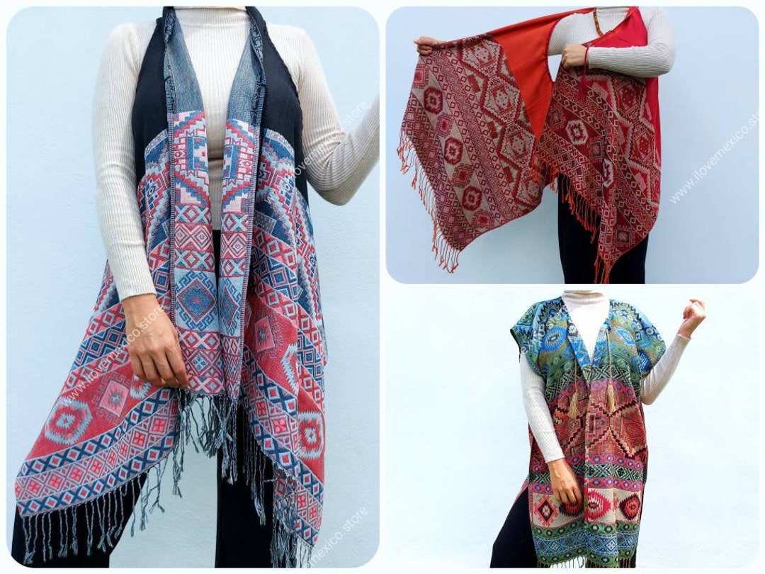 Mexican One Size Fits All Vest / Oversized Vest - Etsy