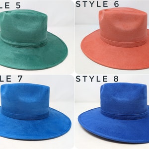 Suede Fedora Hat With Arrow Head Shaped Crown From Mexico - Etsy