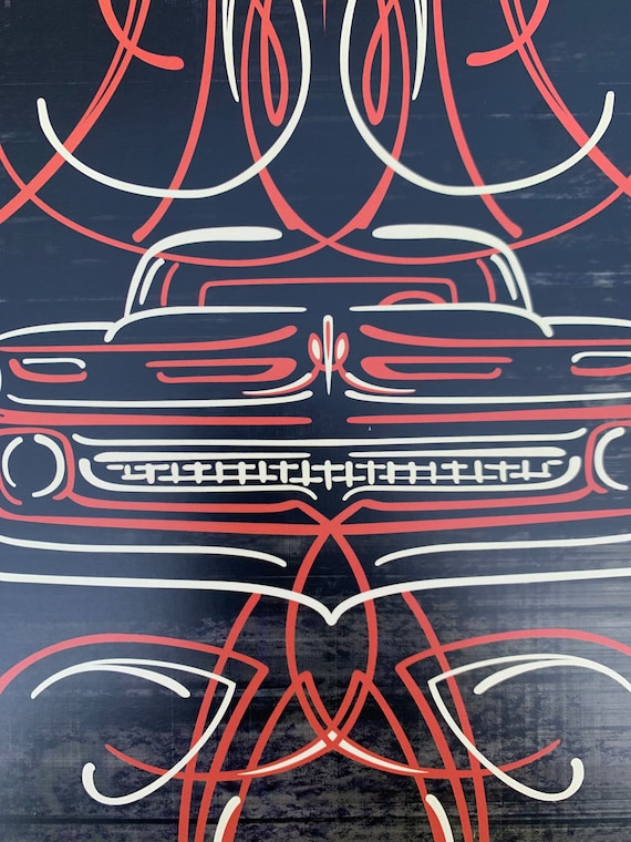 Early C10 Pinstriping Portrait Print - Etsy