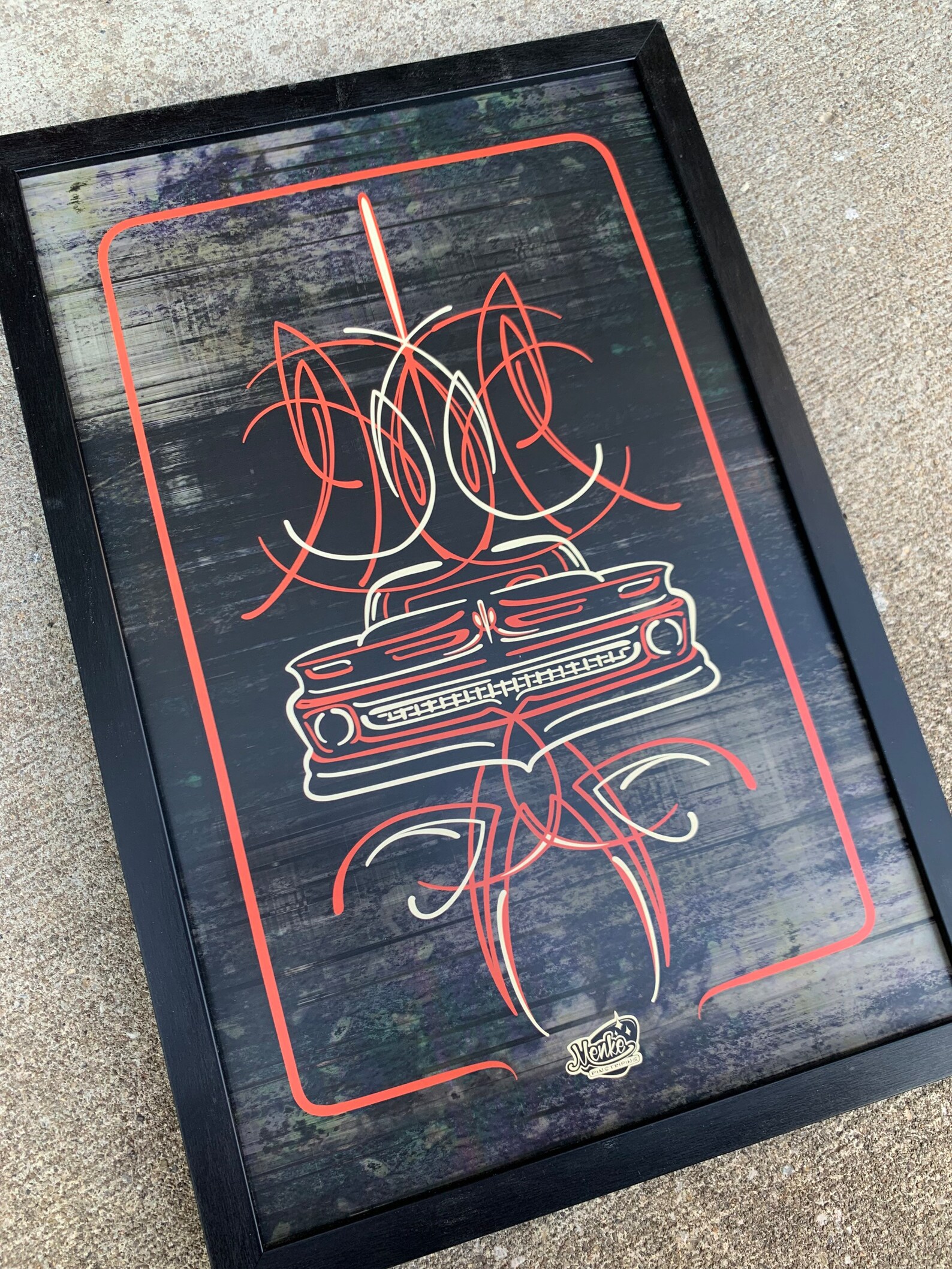 Early C10 Pinstriping Portrait Print - Etsy