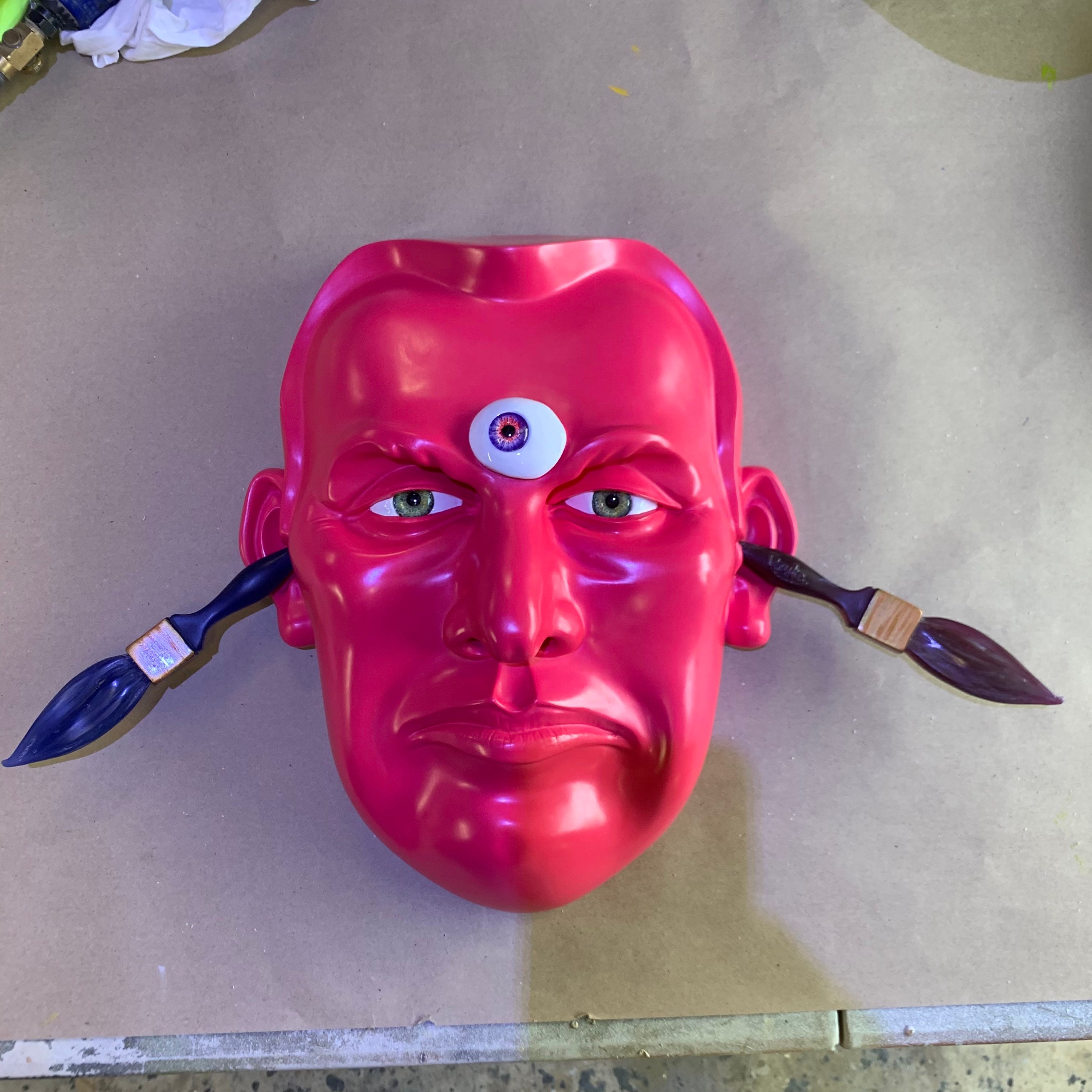 Von Dutch Head Mask Pinstriping Cartoon Sculpture - Etsy