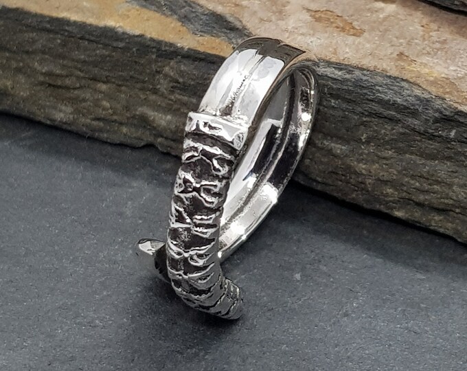 Sterling Silver Samurai Sword Ring - Etsy UK