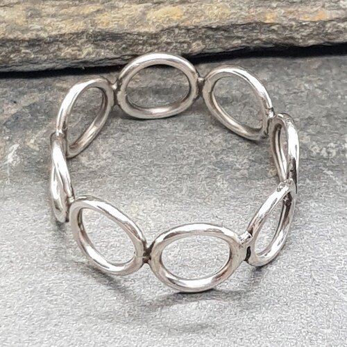 Handmade Sterling Silver Ring silver Circles Ring Circle - Etsy