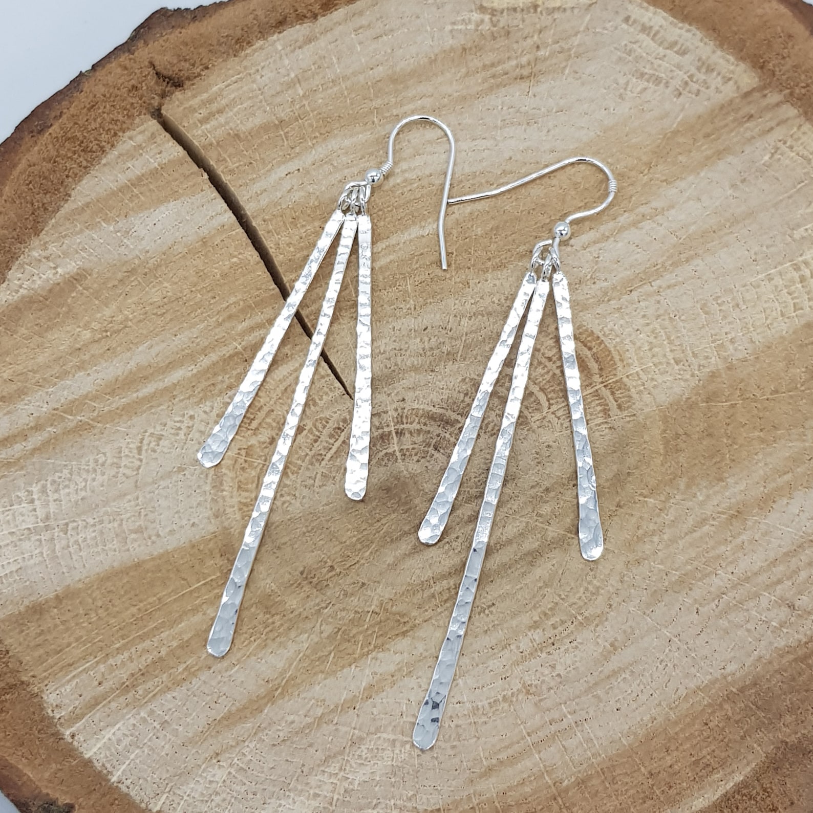 Sterling Silver Drop Earrings - Etsy UK