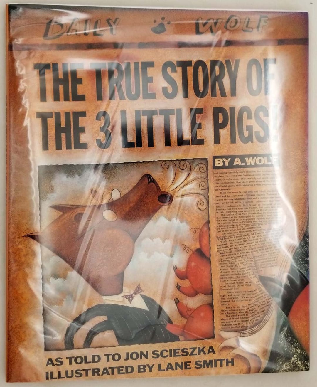The True Story of the Three Little Pigs - Jon Scieszka 1989 | 1st ...