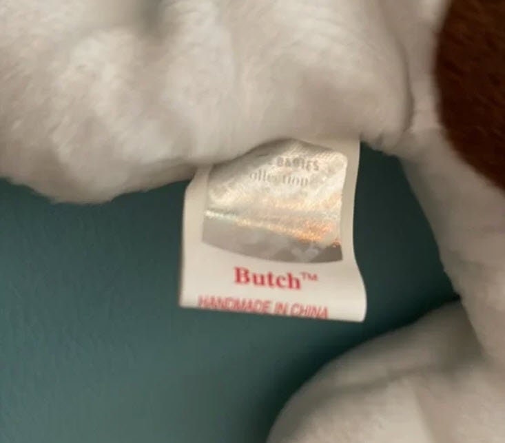 Butch Dog * TY * Beanie Baby 1998 * DOB Oct 2, 1998 - Etsy