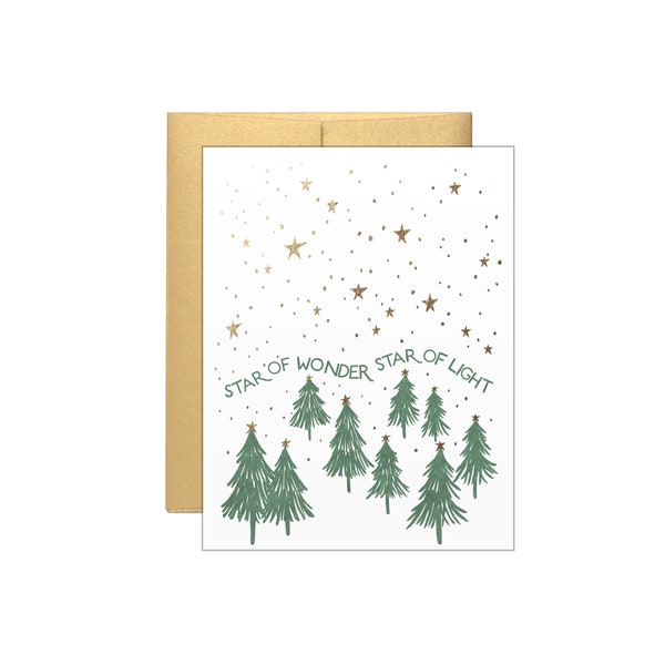 Christmas Star Card - Etsy