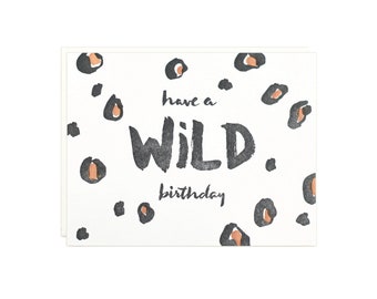 Cheetah Birthday Card - Etsy